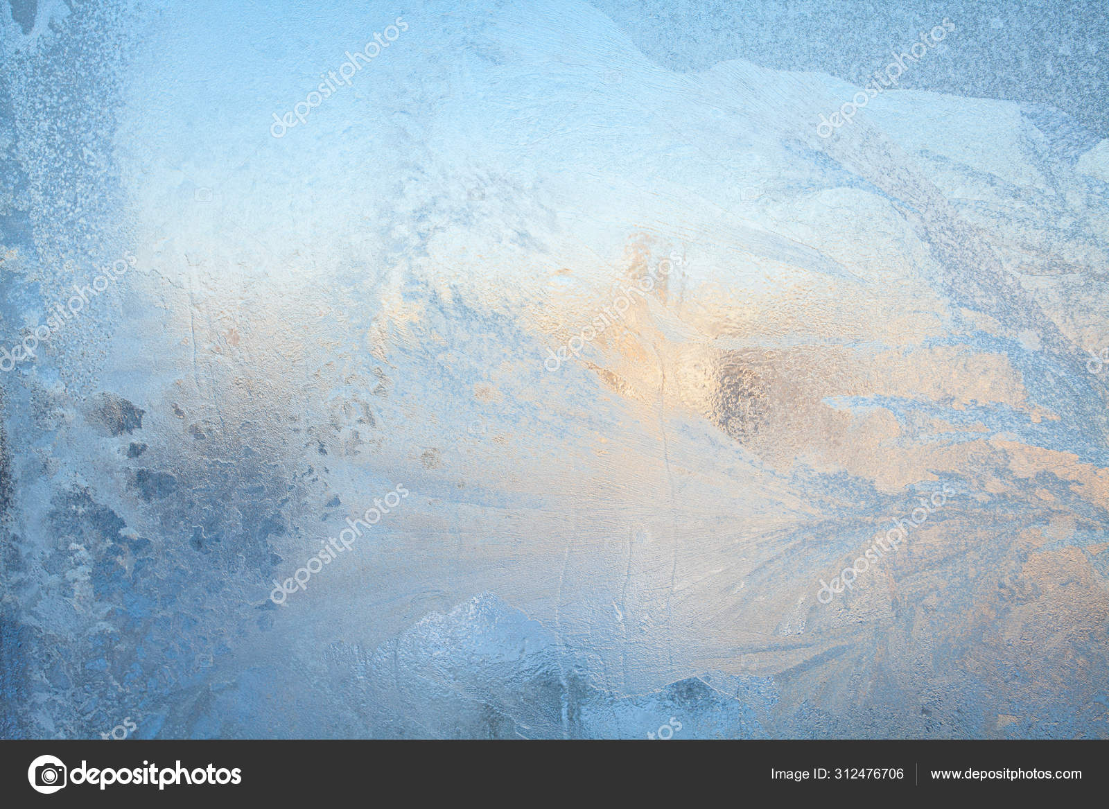 Beautiful winter texture patterns of frost on window Stock Photo by ...
