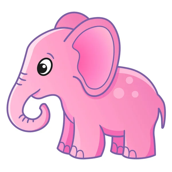 100,000 Elefante rosa de dibujos animados Vector Images | Depositphotos