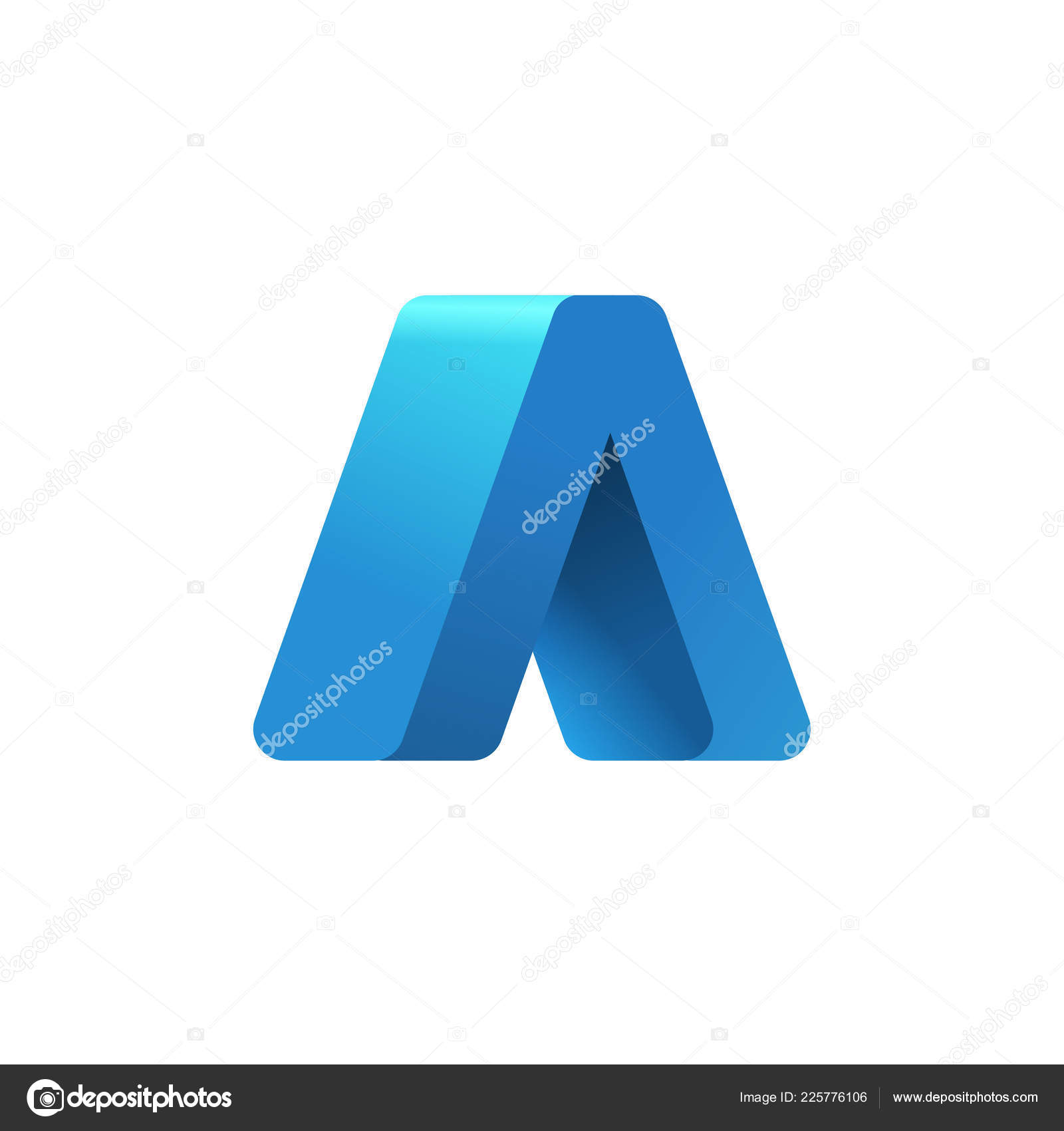 Plantilla abstracta del vector de la flecha para arriba logotipo, letra ...