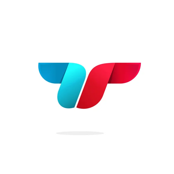 Abstract letter t logo template vector symbol, elegant beauty gradient ...