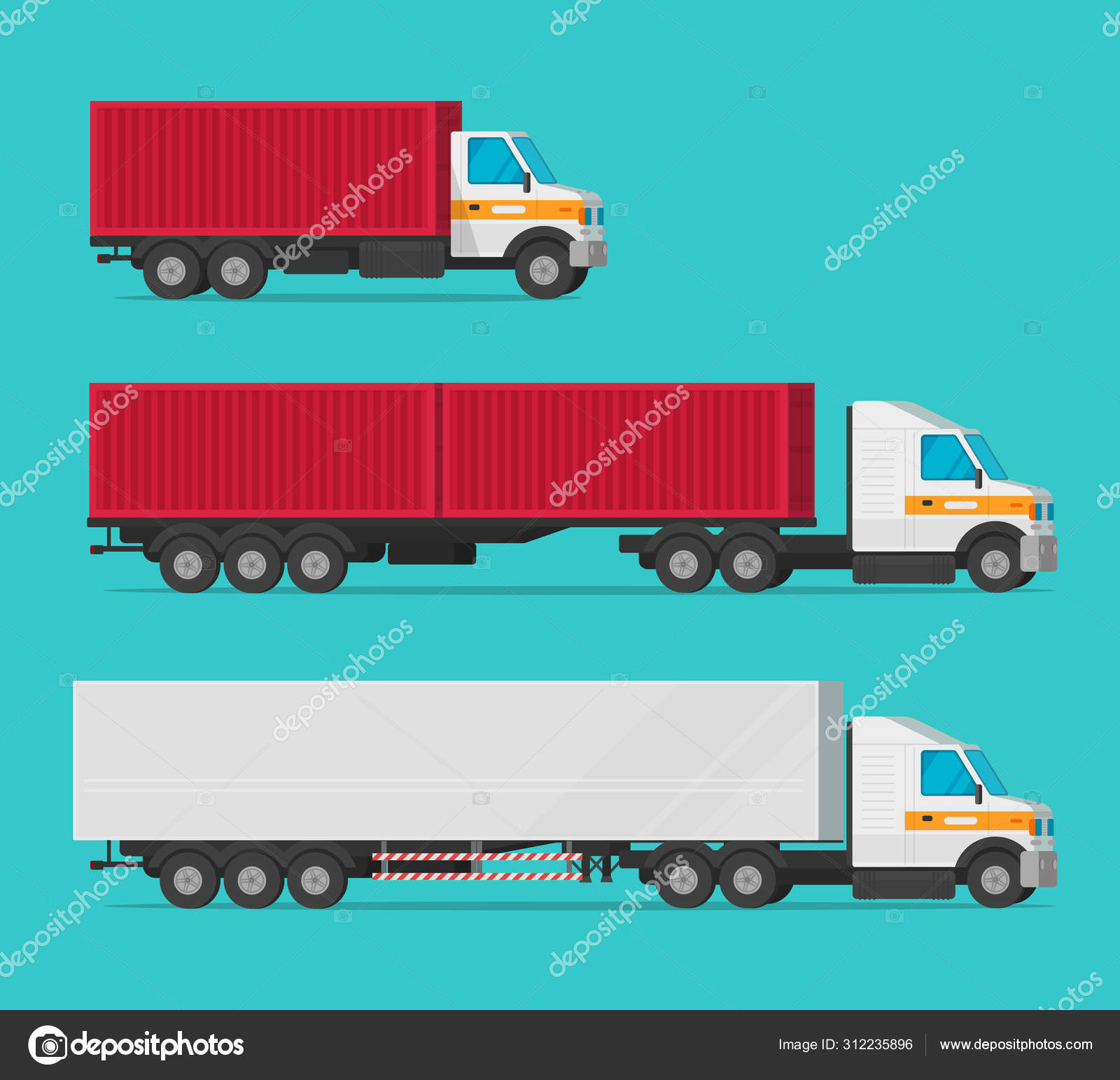 Container Truck Clip Art