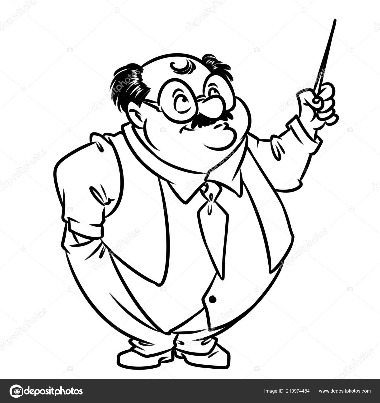 Kleurplaten Professor Sketch Coloring Page