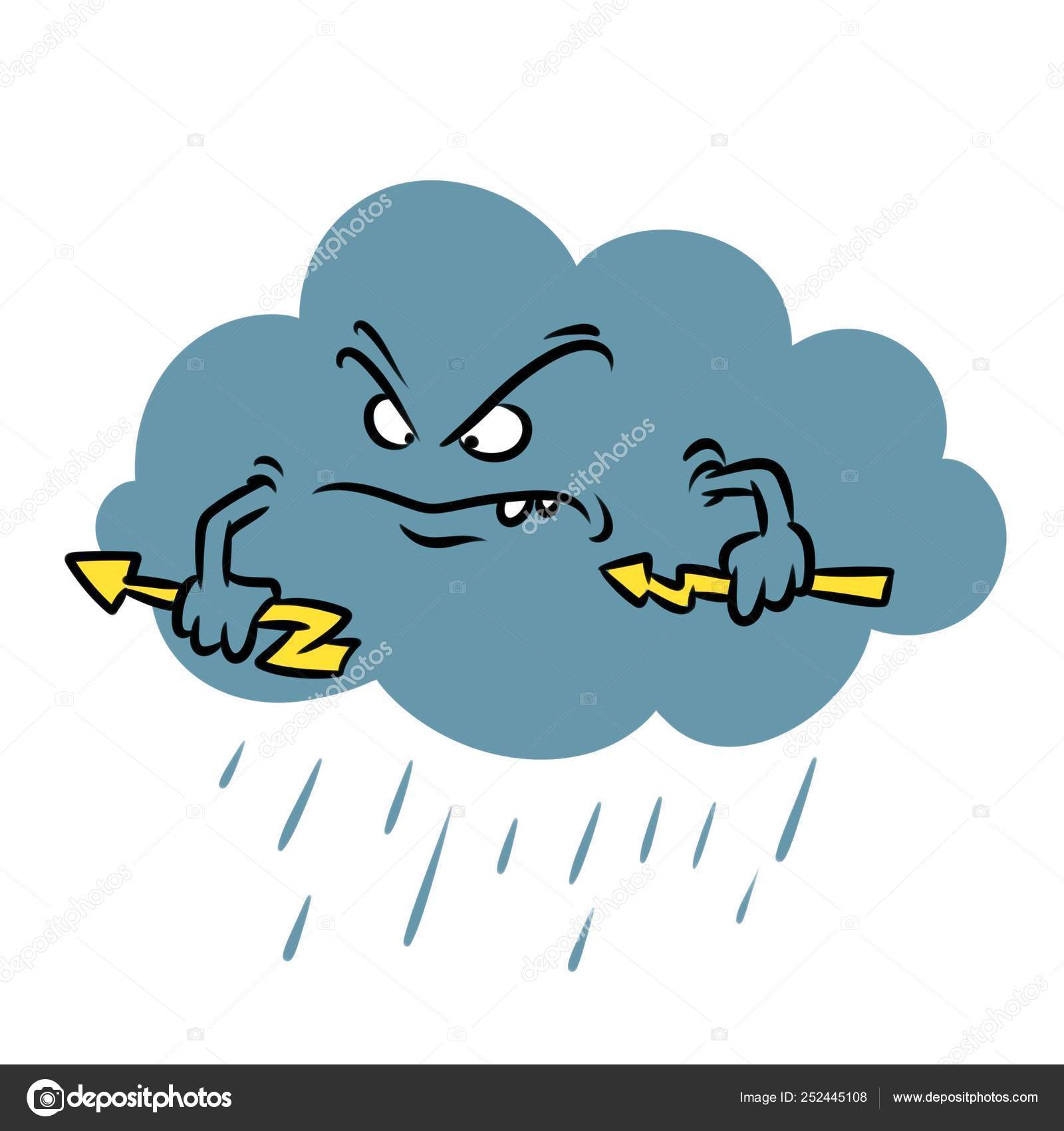 Cartoon Lightning Storm