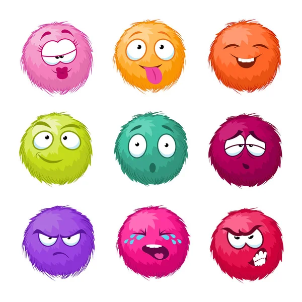 Funny orange round characters set. — Stock Vector © lilu330 #153331696