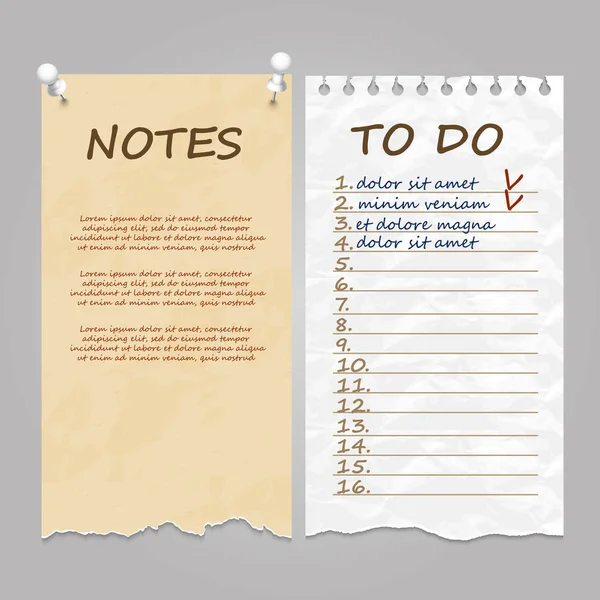 Old Vintage Note Paper, Blank Sheet — Stock Vector © zsoltercsei #11388634