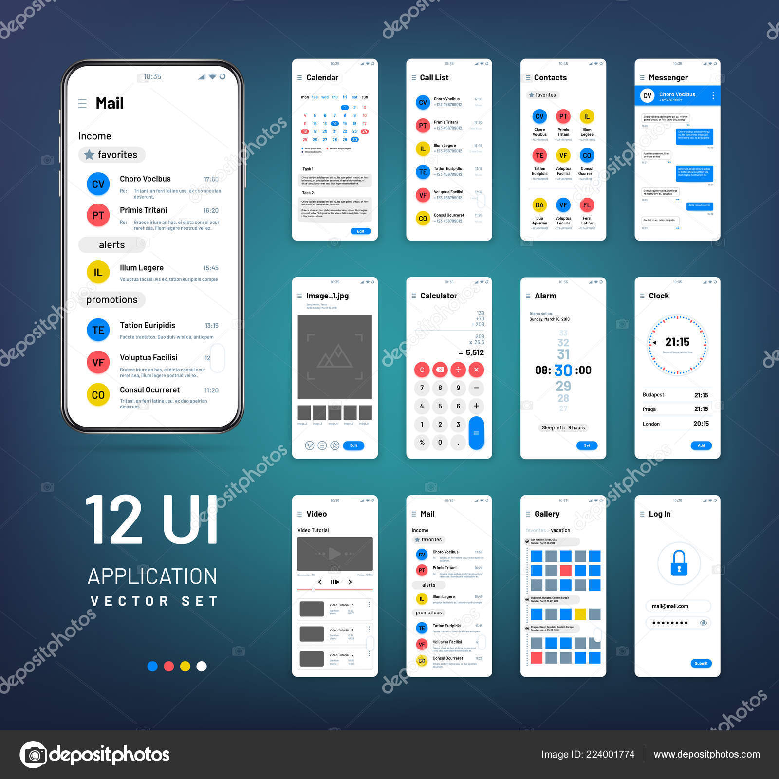 Screen wireframes. Mobile interface app wireframe kit. Ui vector ...