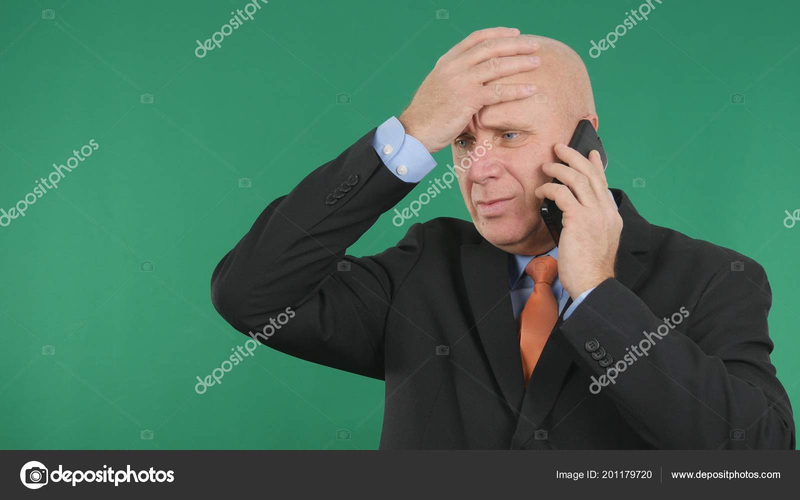 Upset Businessman Image Making Nervous Hand Gestures Talking Bad ...