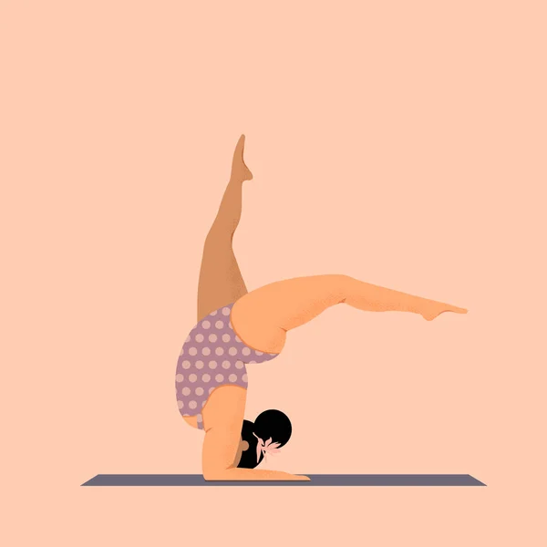 Plus size yoga Stock Vectors, Royalty Free Plus size yoga Illustrations ...