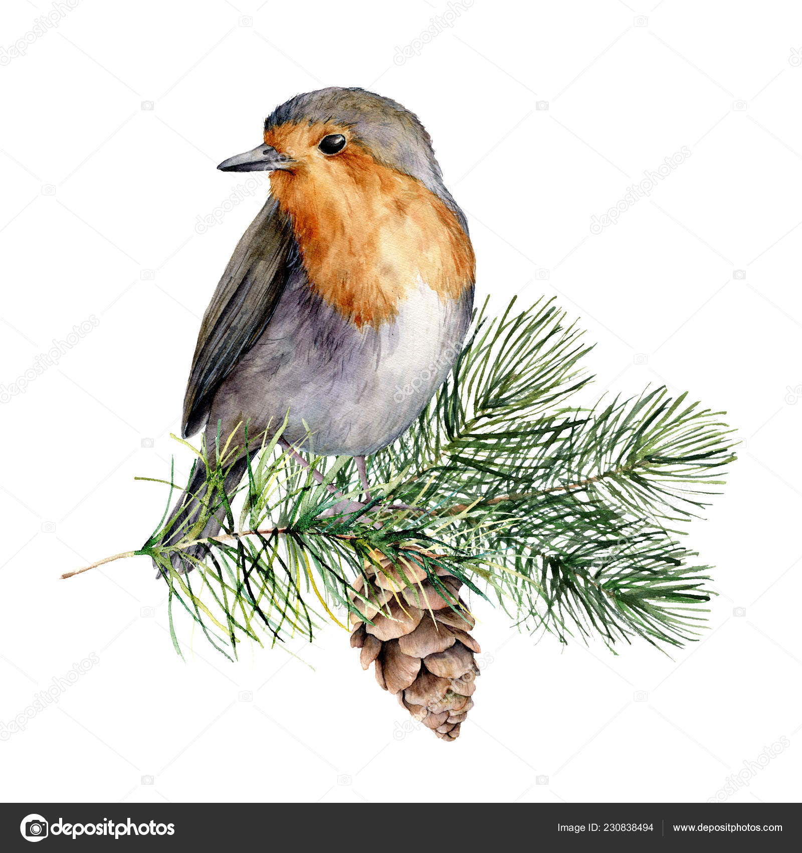 Christmas Pine Cone Clip Art