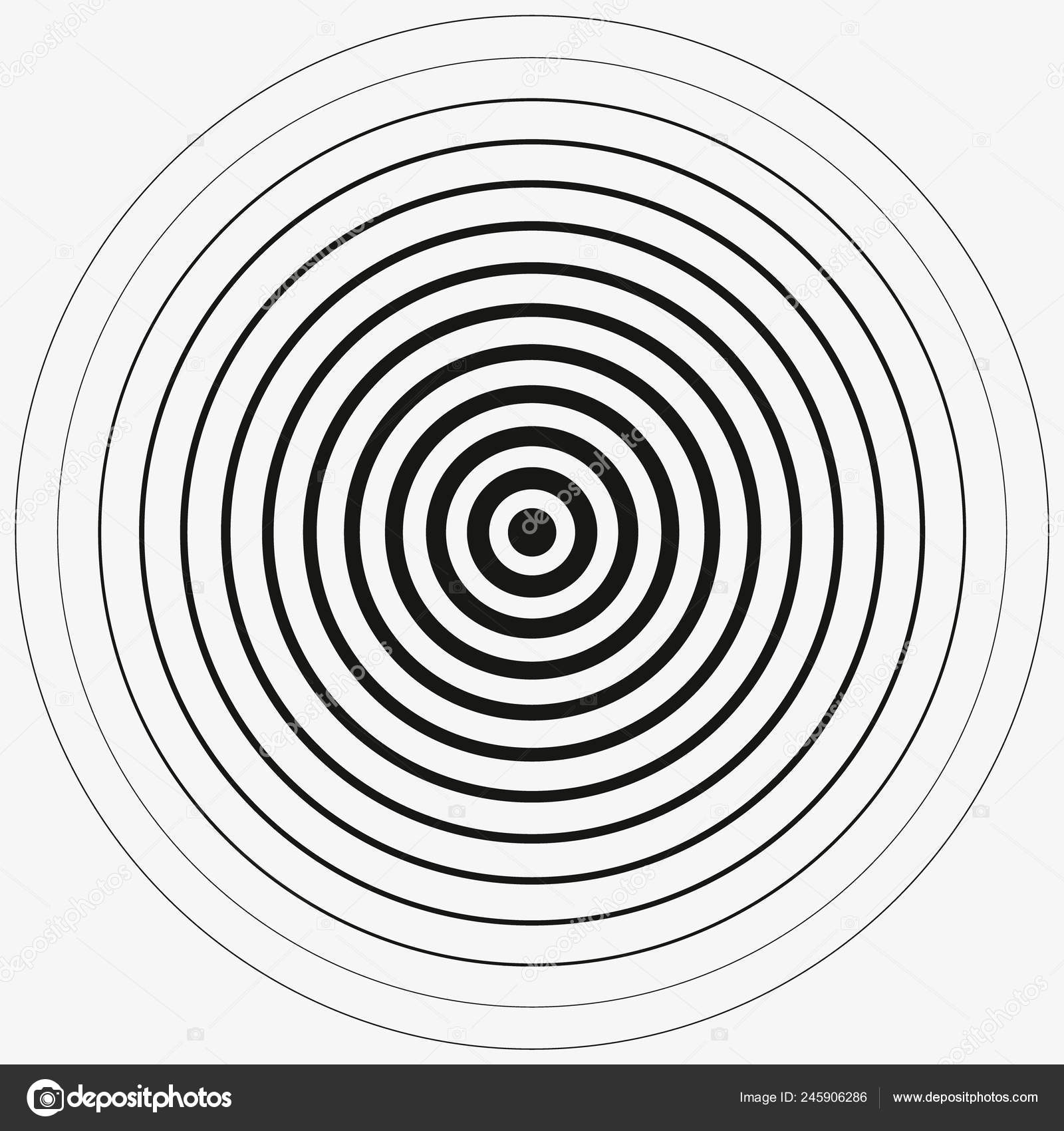 Red Rings Sound Wave Line Circle Tap Symbol Radio Signal Stock Vector ...