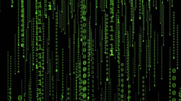 Digital background green matrix. Binary computer code. Hacker concept ...