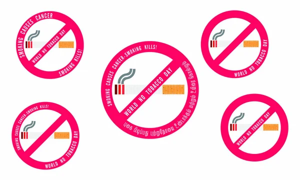 Illustration Of Concept World No Smoking Day Vector Stock Vector By