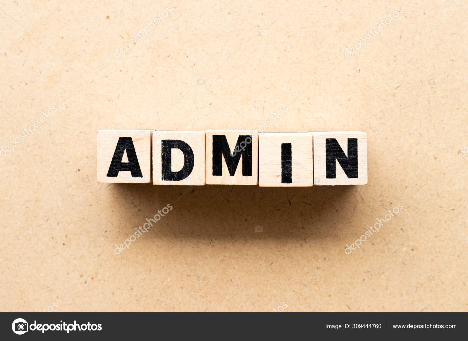 Letter block in word admin on wood background — Stock Photo © thaneeh ...