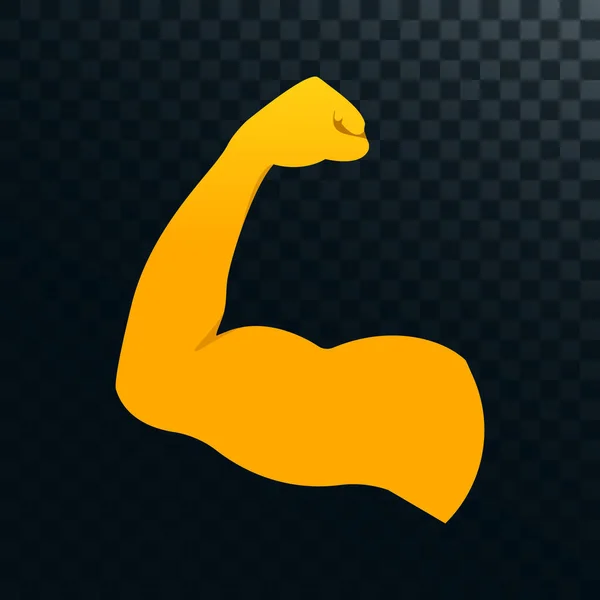 Strong arm with biceps muscle motivational poster Stock Vector by ...