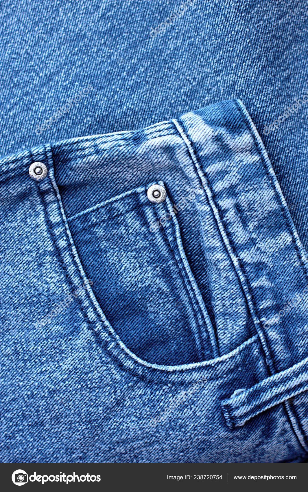 Blue Jeans Closeup View Abstract Space Empty Natural Clean Denim ...