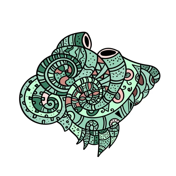 Zentangle sand swirl pattern background and coloring book, coloring ...