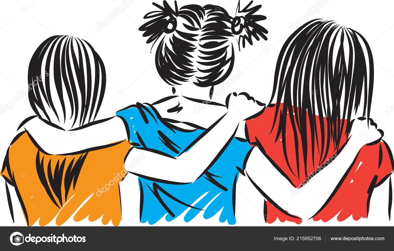 Friendship Vector Concept Illustration Stock Vector Image by ©MoniQcCa ...