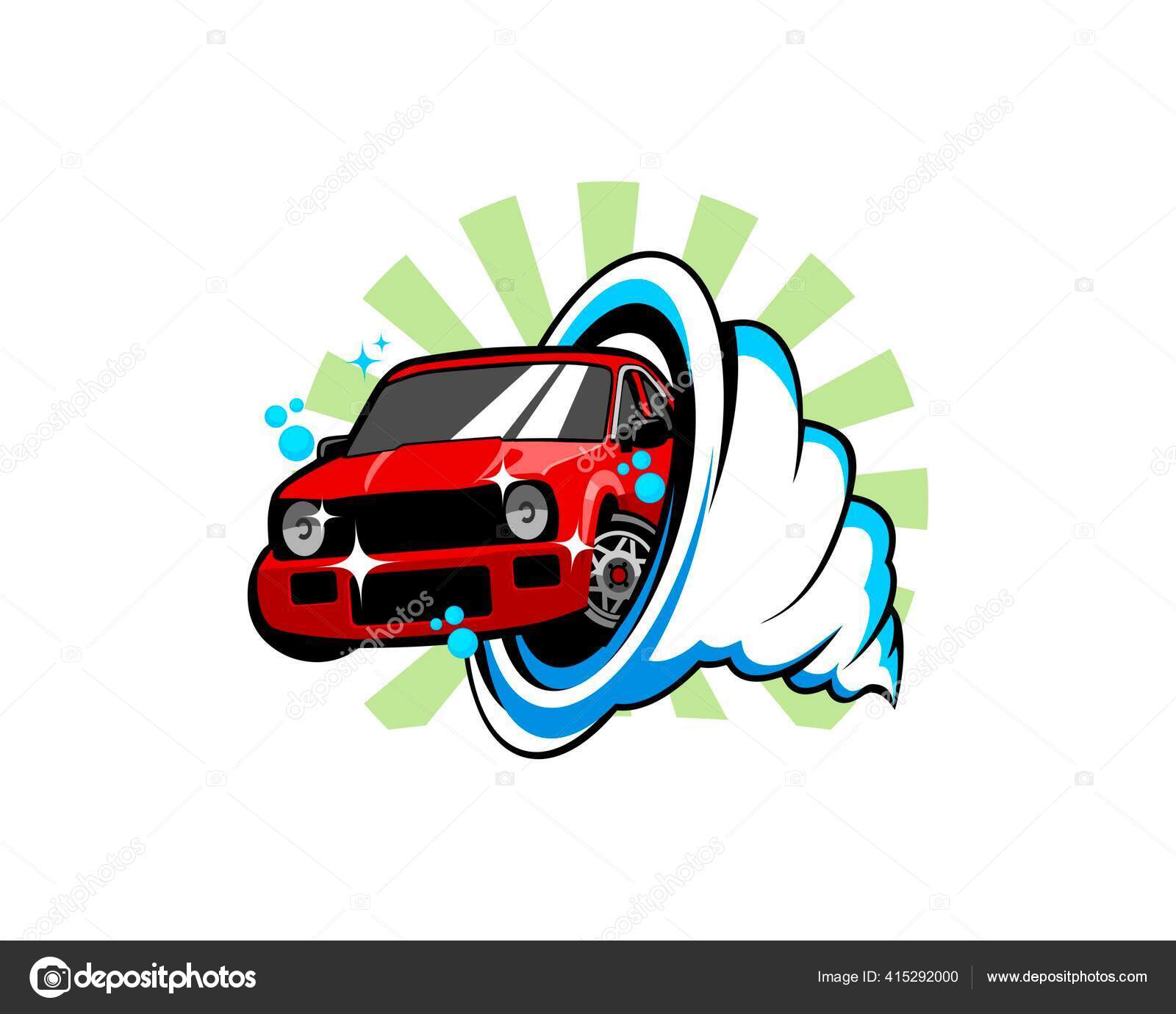 Shinning Clean Car Wash Twister Car Stock Vector by ©skyace 415292000