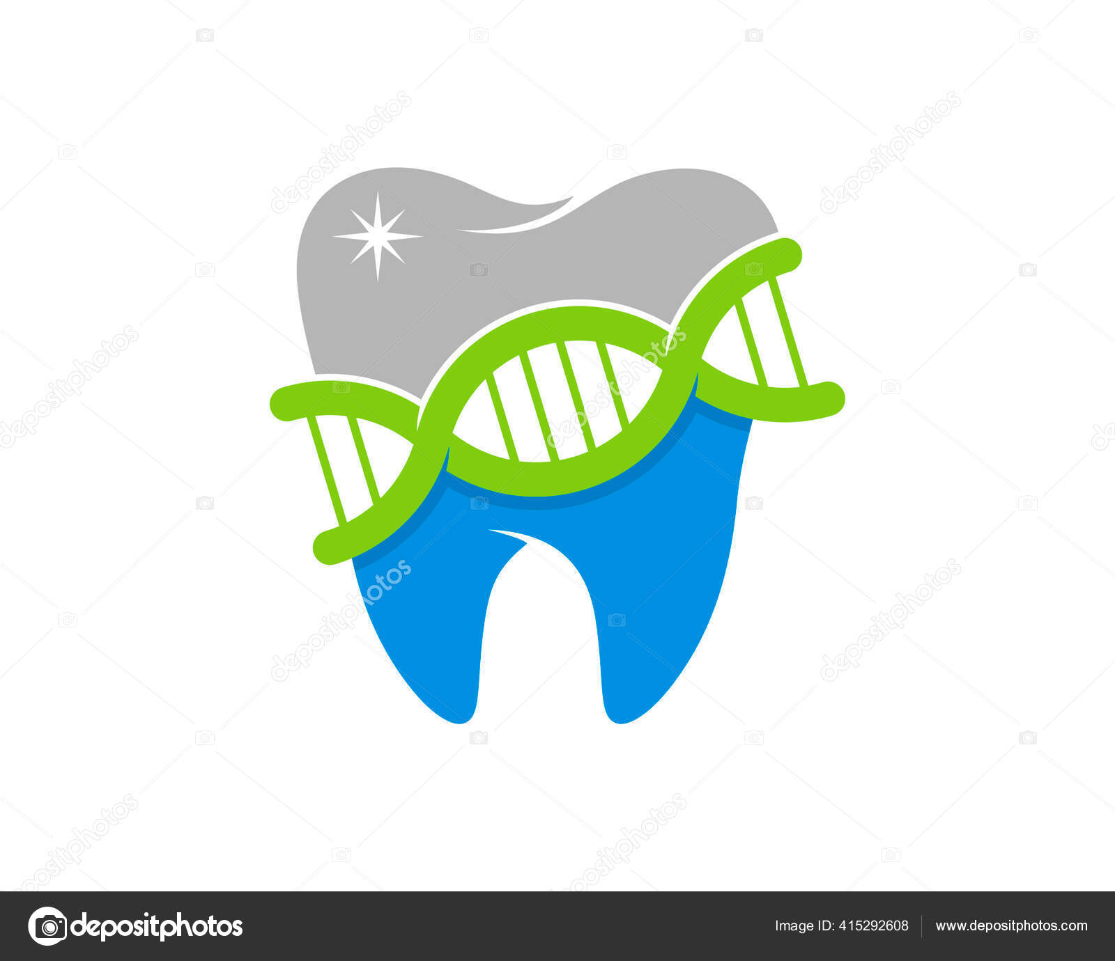 Healthy Teeth Dna Helix Dental Treatment Stock Vector Image by ©skyace ...