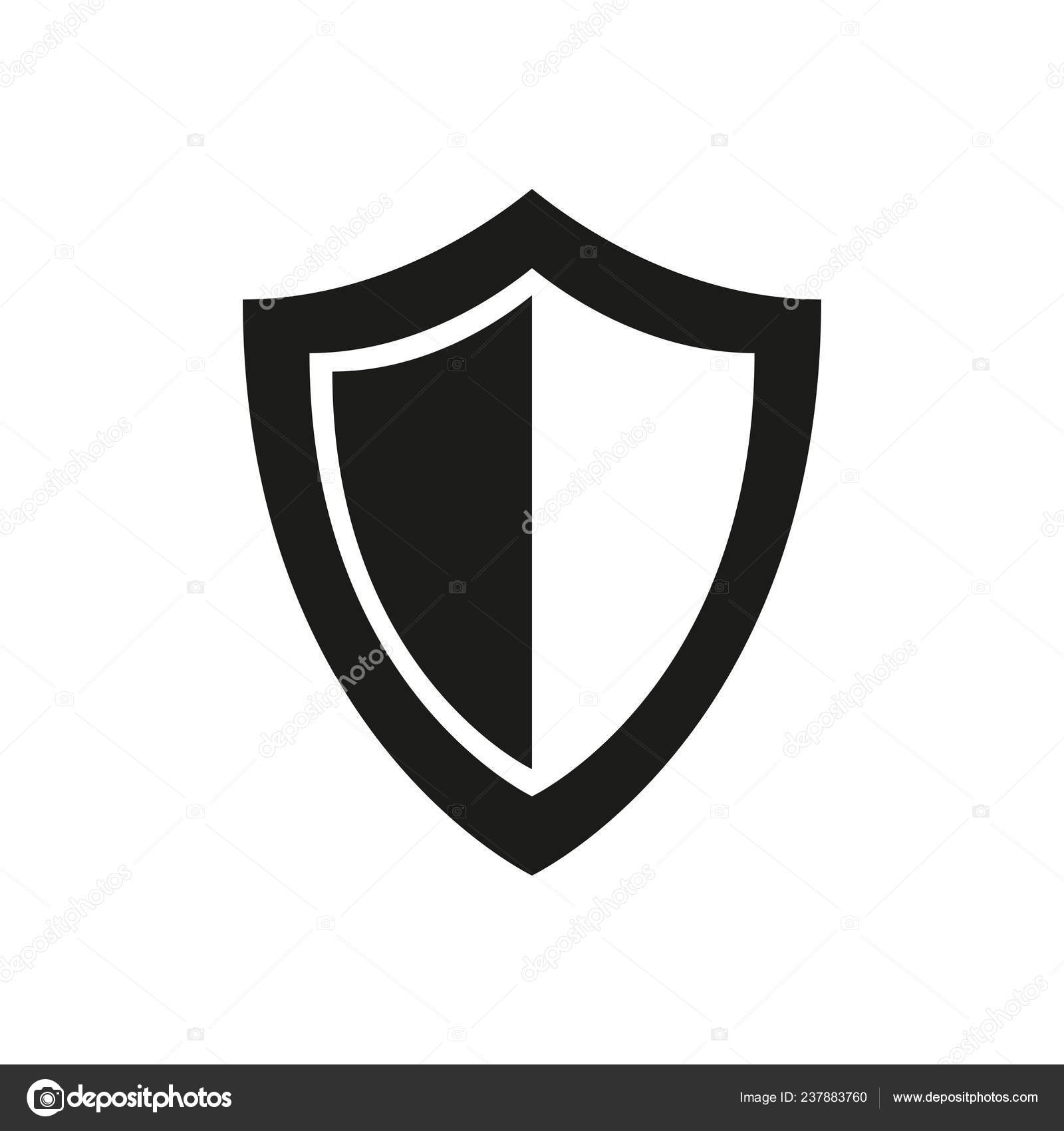 Protect Icon Concept Isolated White Background Stock Photo by ...