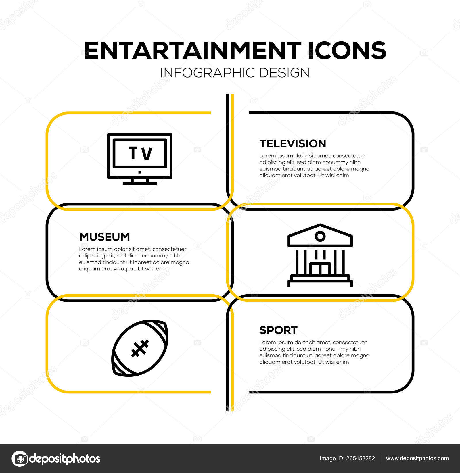 Entartainment Icon Set Illustration — Stock Photo © garagestock #265458282