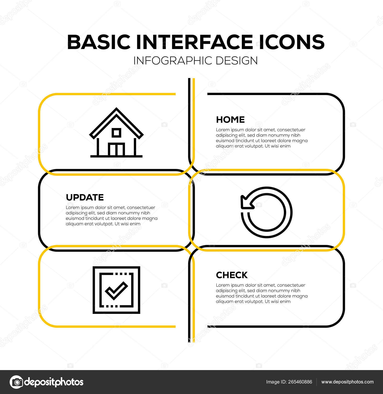 Basic Interface Icon Set — Stock Photo © garagestock #265460886