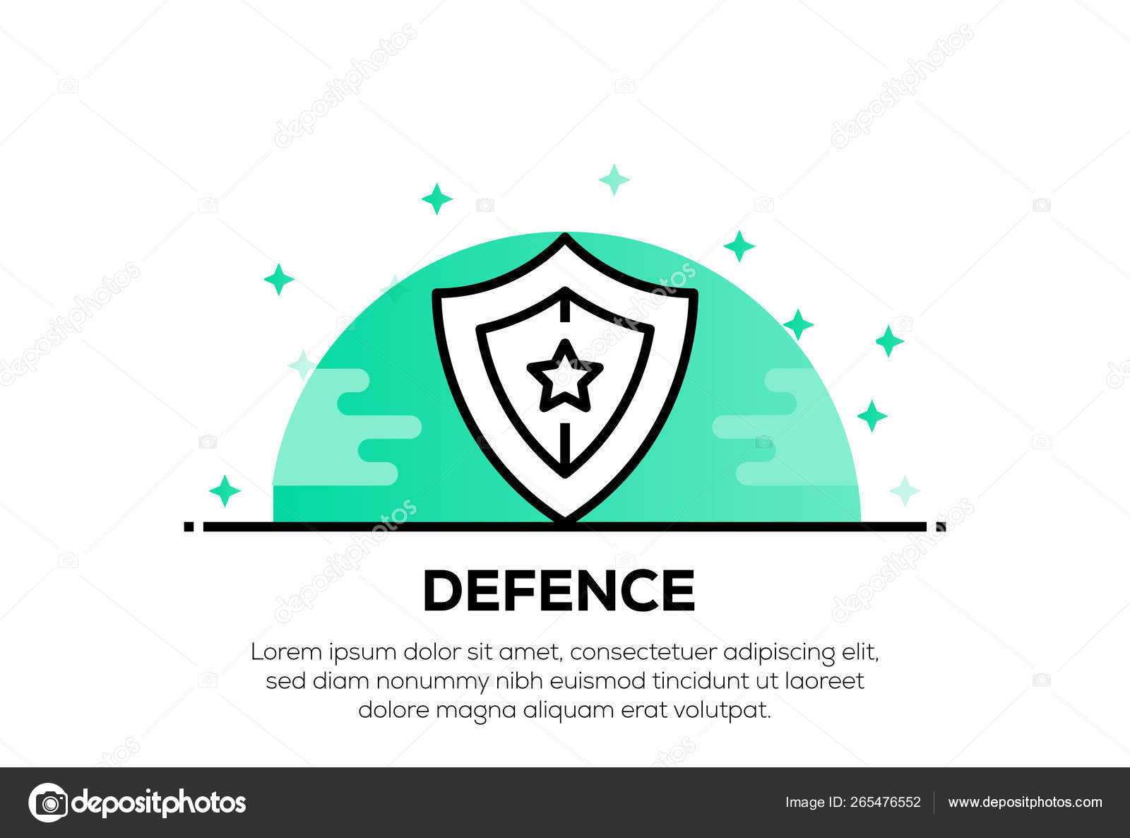 DEFENCE ICON CONCEPT — Stock Photo © garagestock #265476552