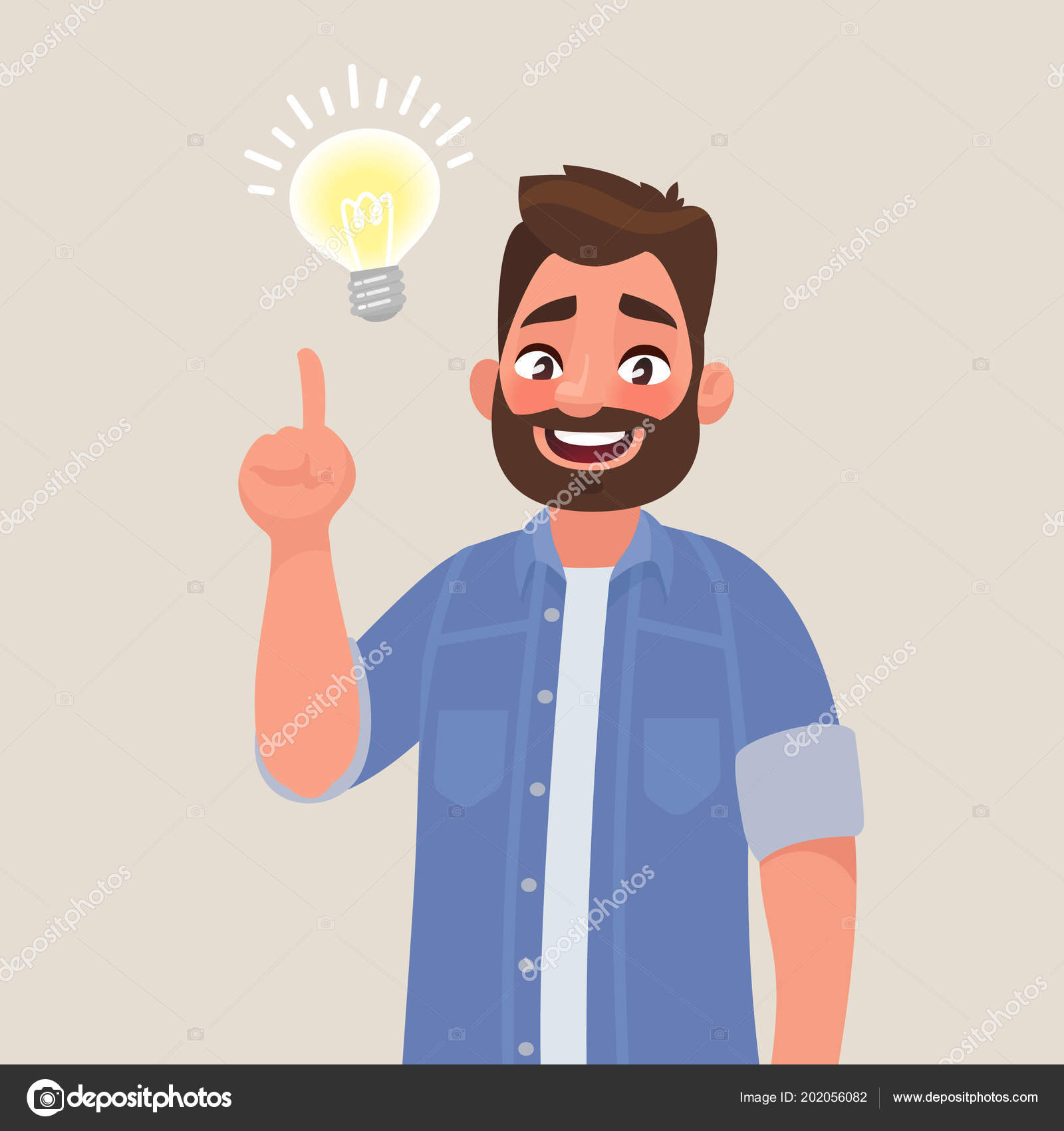 Idea Man Clipart Cartoon