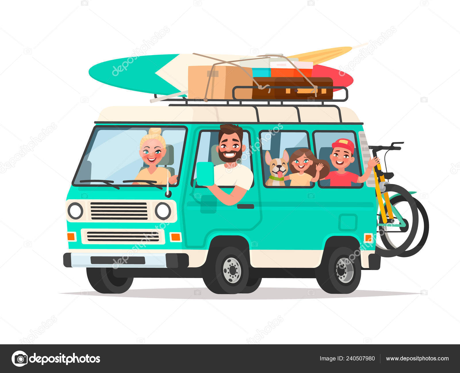 Family Van Cartoon