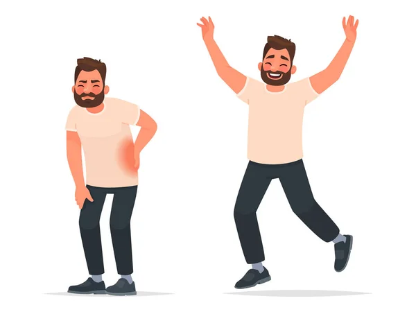 100,000 Back pain cartoon Vector Images | Depositphotos