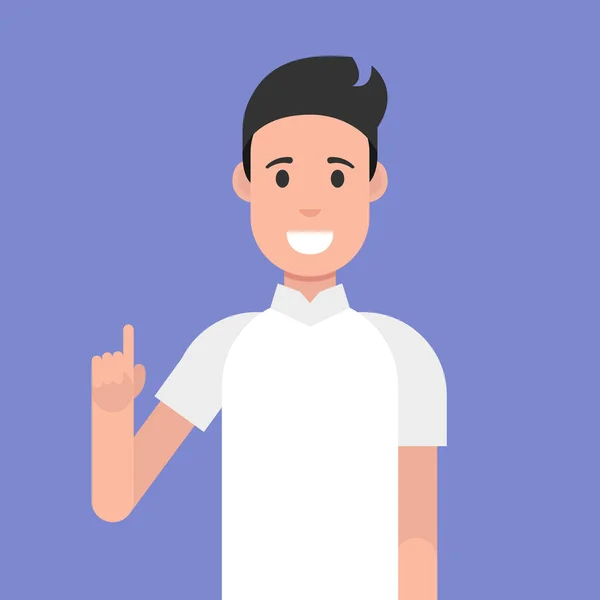 Young Man Gesturing Hand Symbol — Stock Vector © alexweb #245024218