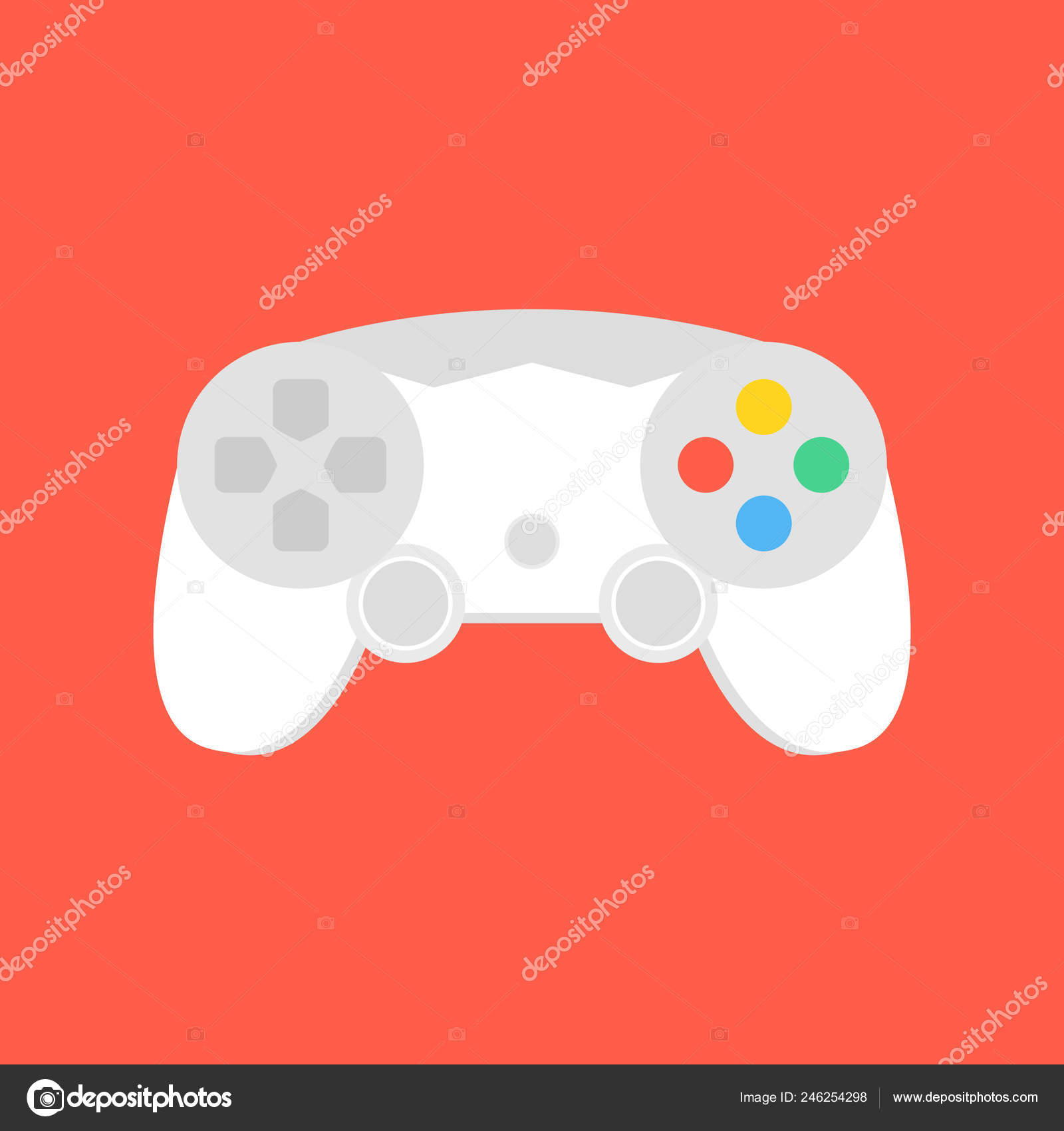Gaming Console Vector Illustration Stock Vector Image by ©alexweb ...