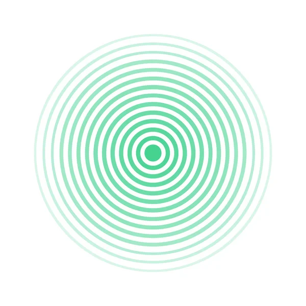 Red Rings sound wave and line in a circle. Tap symbol. Radio signal ...