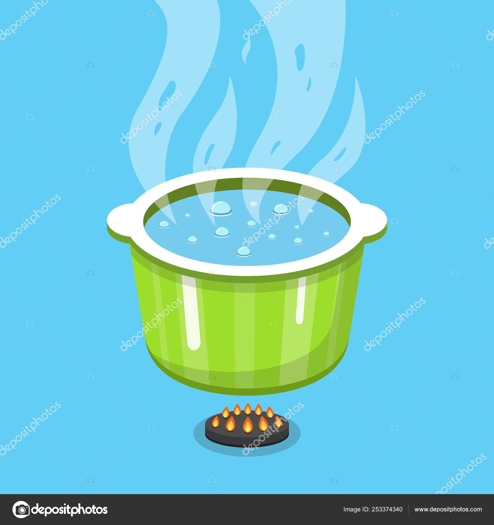 Boiling Water Illustration