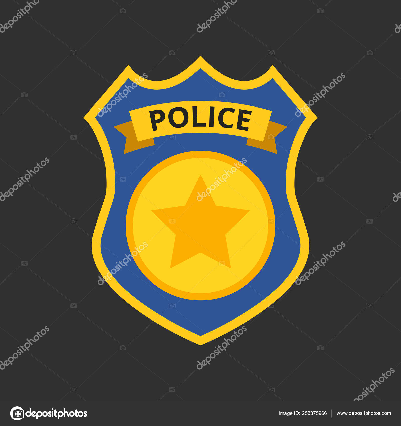 Politie Ster Badge Vector 23 Sergeant Badge High Res Illustrations