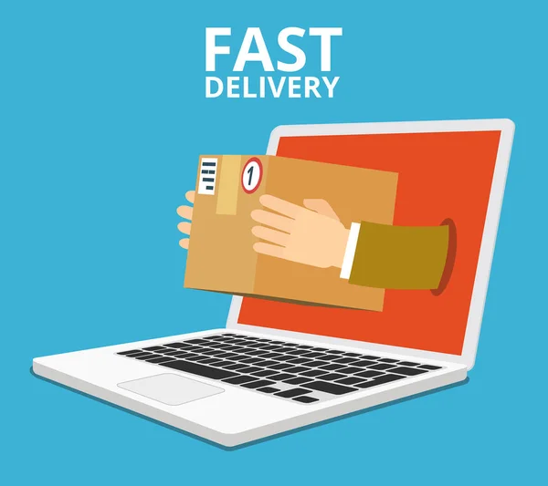 Concept for fast delivery. — Stock Vector © VectorStory #75019117