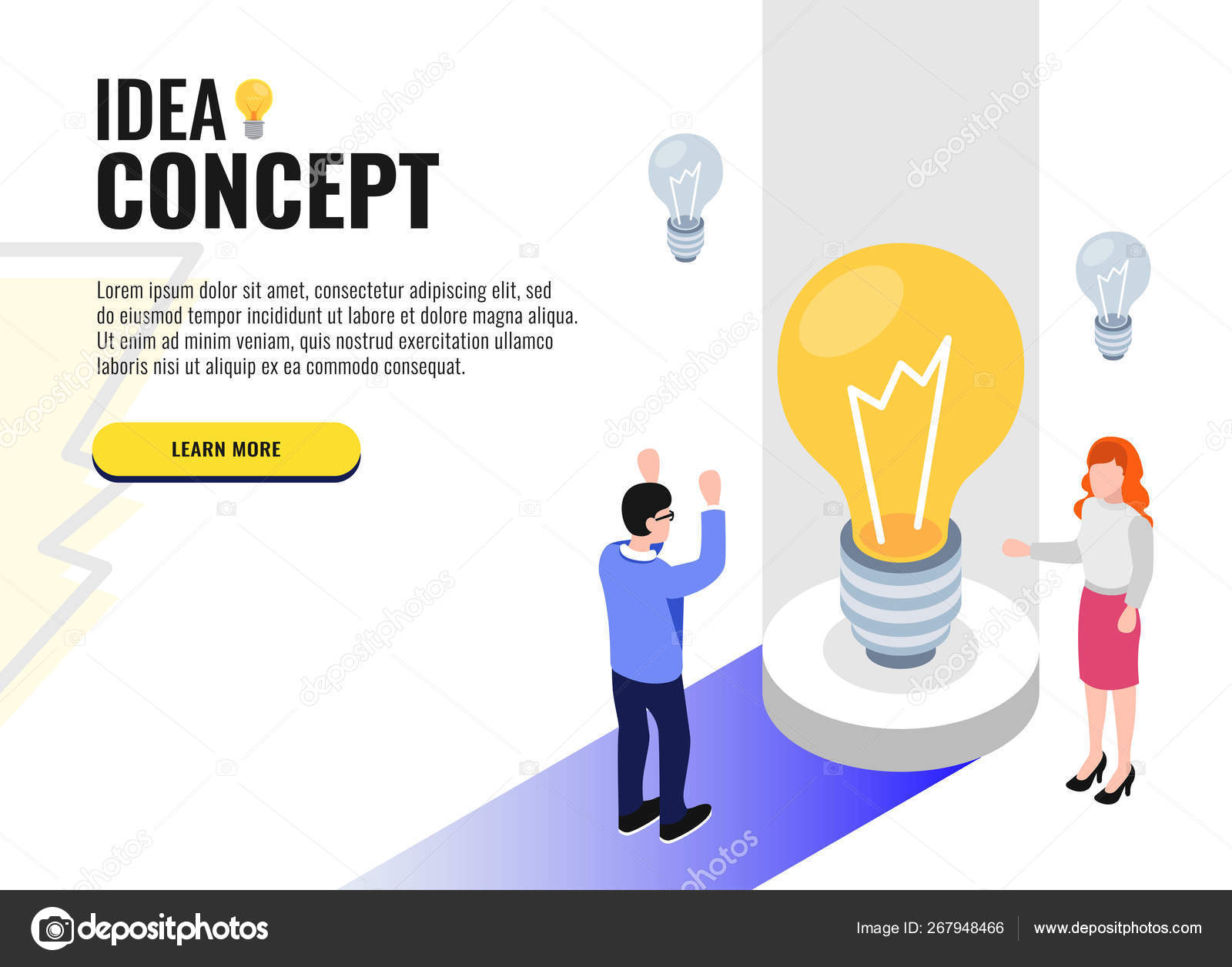 Vector Illustration Business Concept Idea Concept Stock Vector by ...