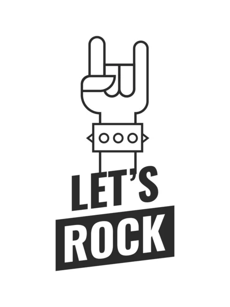 ᐈ Quote about rock music stock vectors, Royalty Free lets rock ...