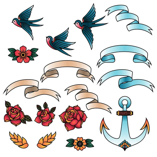 American traditional tattoo Vector Art Stock Images | Depositphotos
