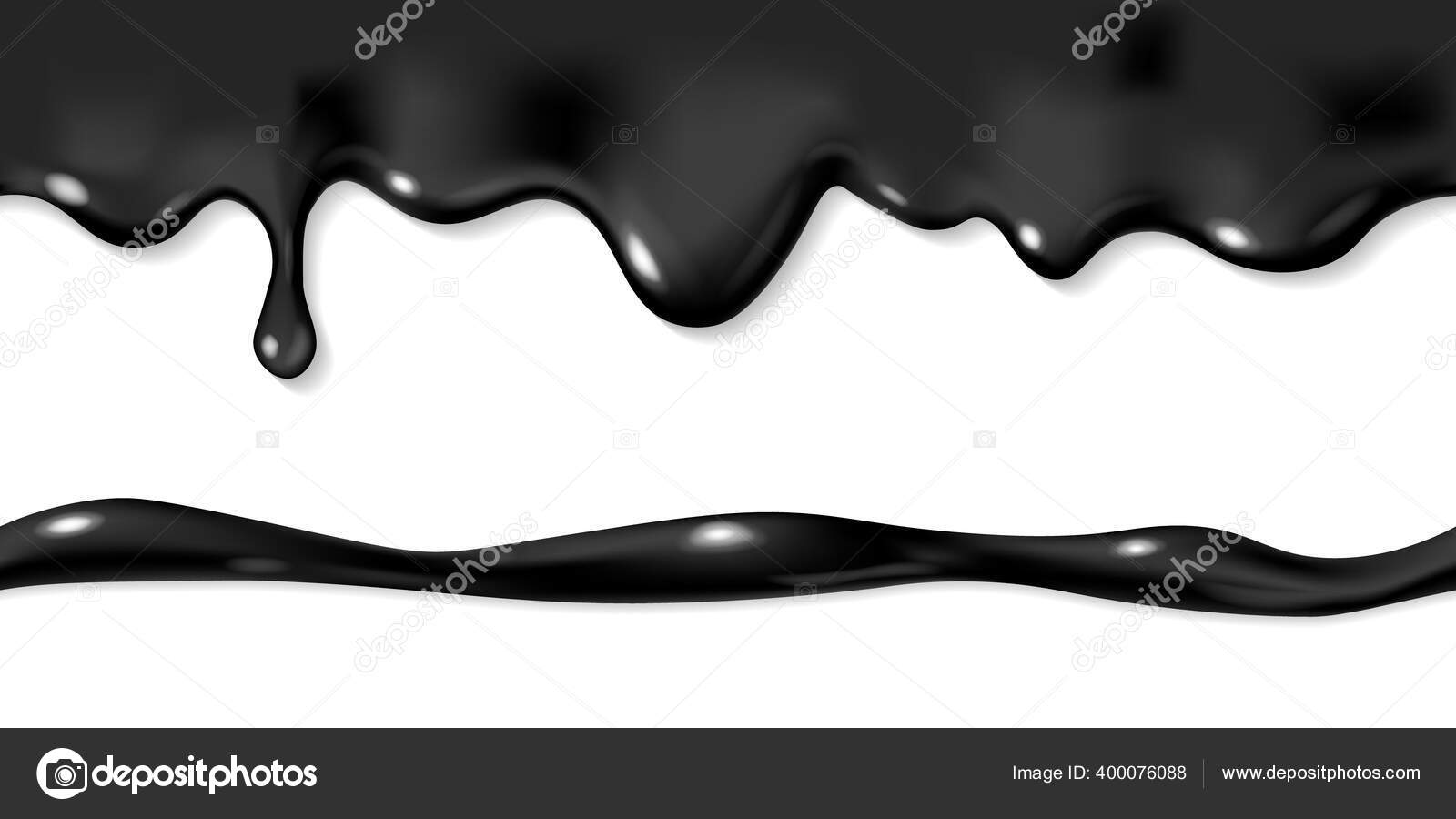 Seamless dripping black liquid Stock Vector Image by ©olenago #400076088