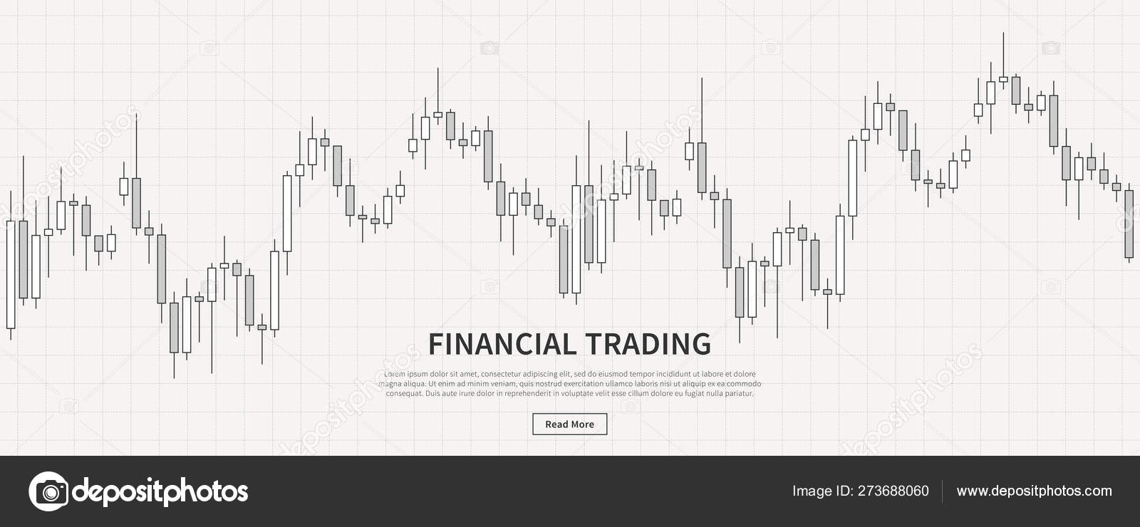 Financial diagram candlestick trading chart vector illustration Stock ...