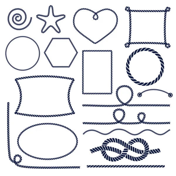 Nautical rope circle Vector Art Stock Images | Depositphotos