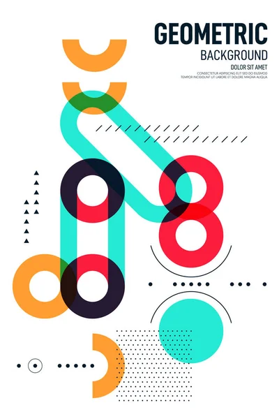 Abstract isometric geometric shape layout design template poster ...