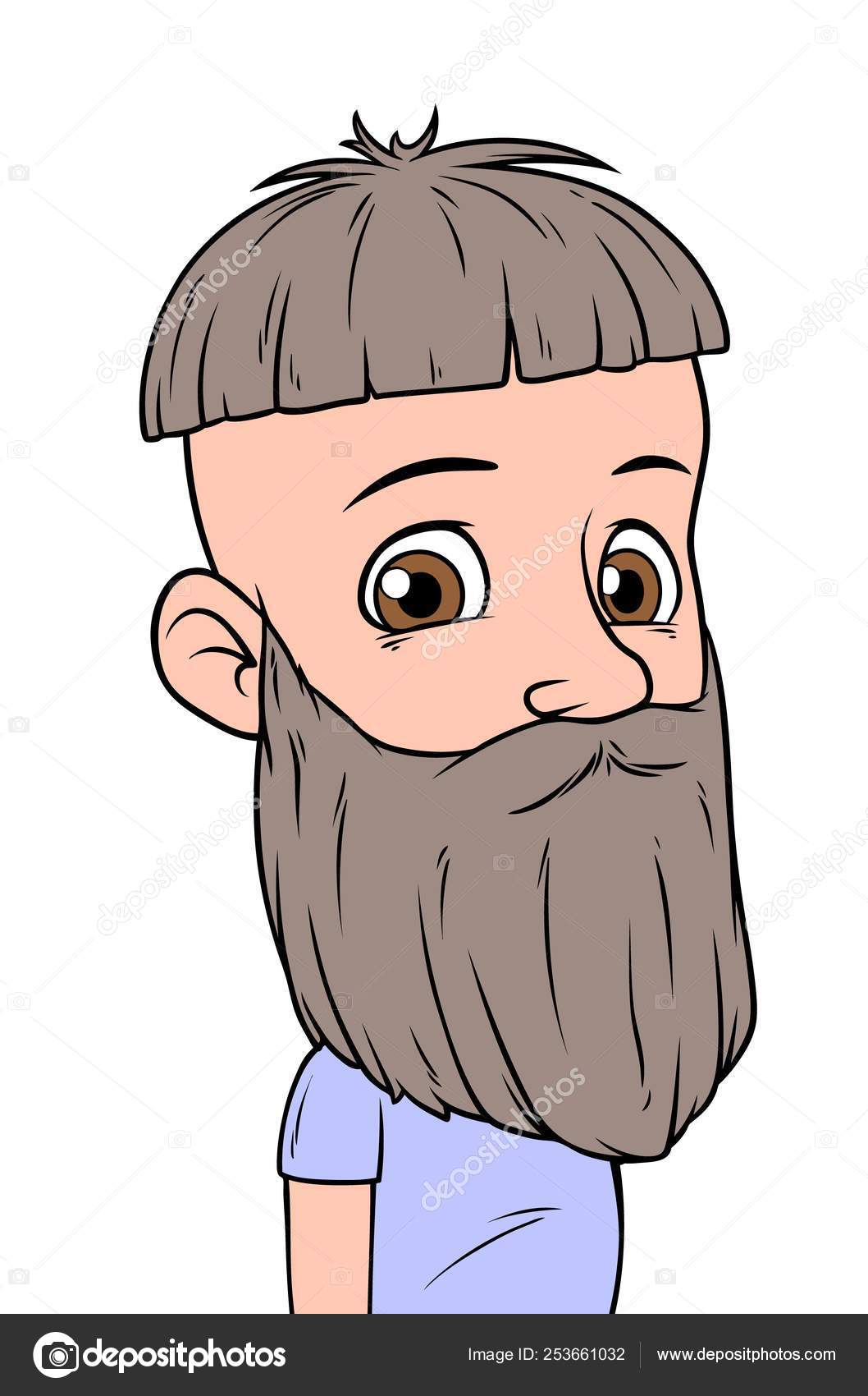 Funny Moustache Cartoon