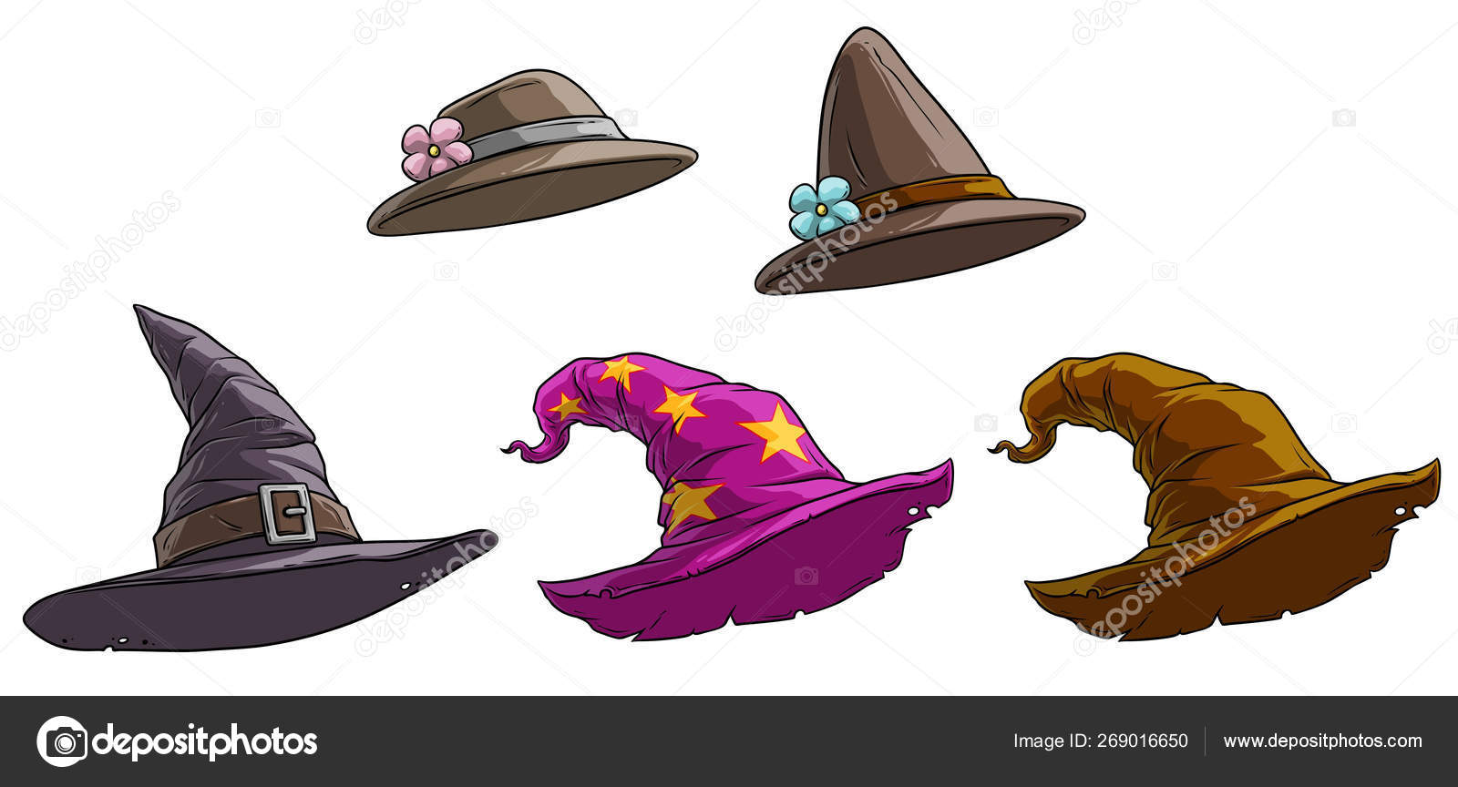 Cartoon different caps and hats vector icon set Stock Vector by ©GB_Art ...