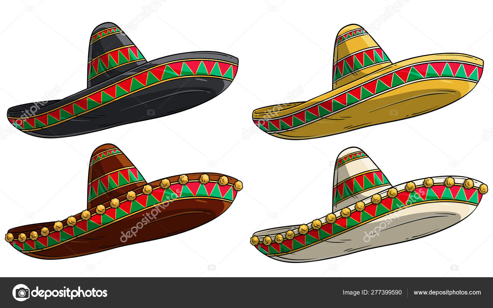 Mexican With Sombrero Clip Art