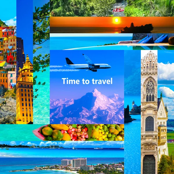 Monde voyage collage images libres de droit, photos de Monde voyage ...