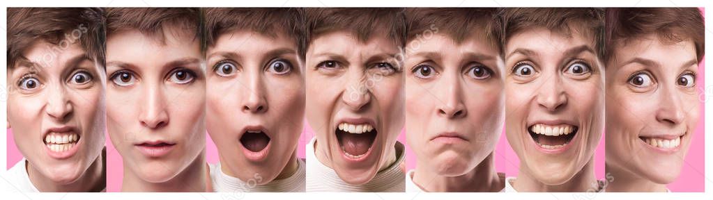 Emotions collage Stock Photos, Royalty Free Emotions collage Images ...