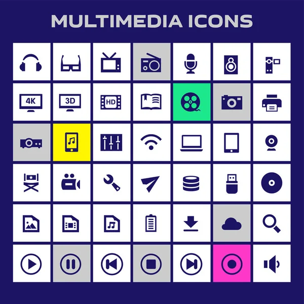 Flat Multimedia Icon