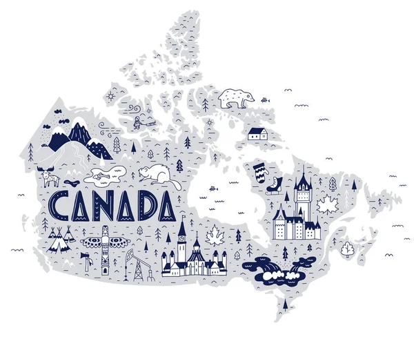 100,000 Doodle mapa de canada Vector Images | Depositphotos